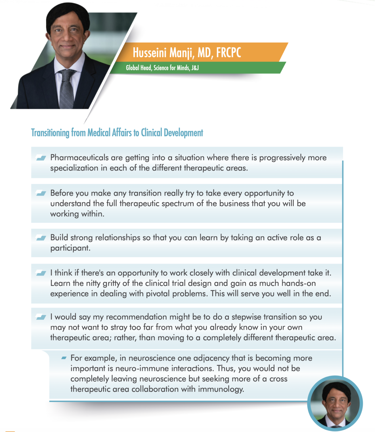 Leadership Perspectives 3: Transitioning Across Therapeutic Areas ...