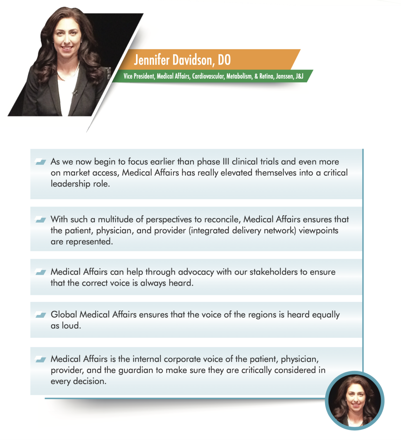 Leadership Perspectives - Medical Affairs as a Strategic Business ...