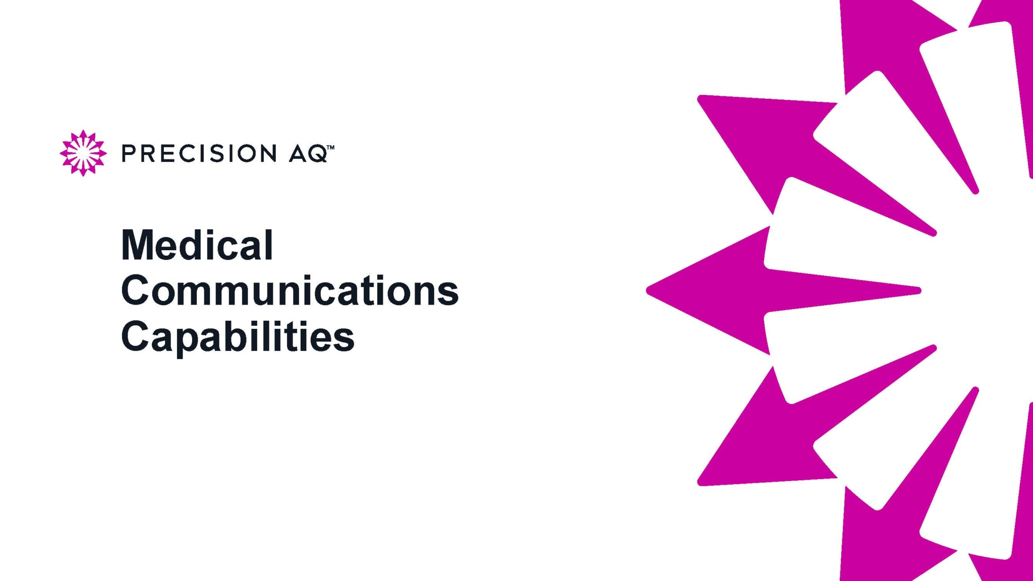 Precision AQ - Medical Affairs Professional Society