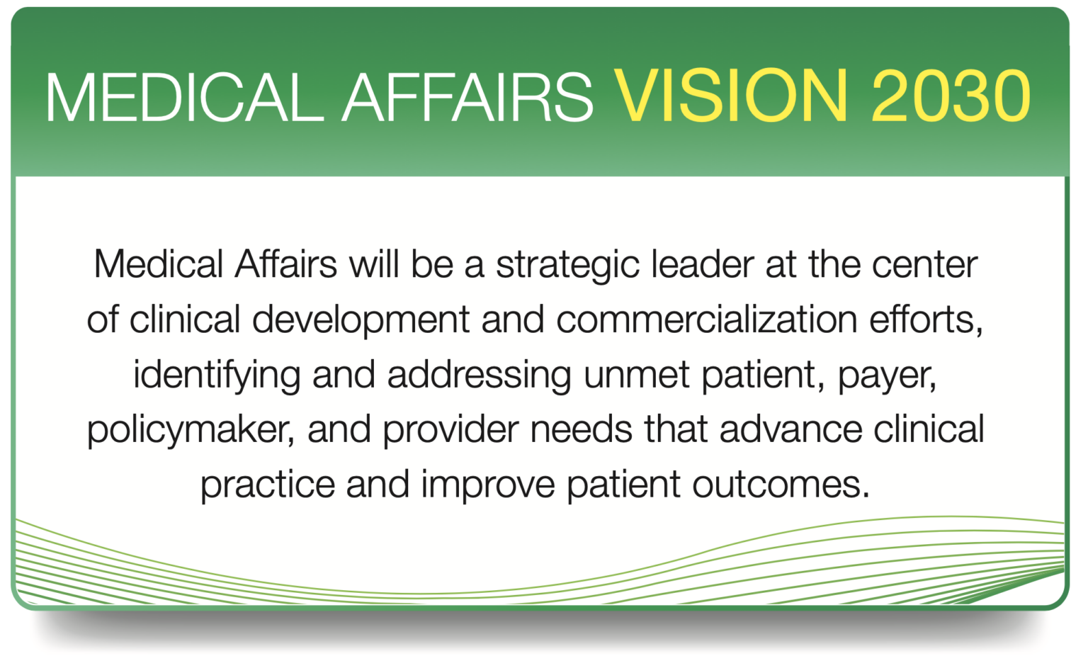 THE FUTURE OF MEDICAL AFFAIRS 2030 - Medical Affairs Professional Society
