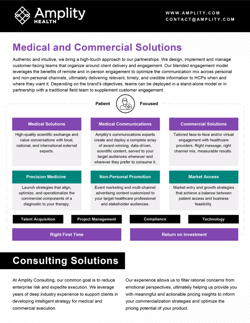 Amplity Health – Medical Affairs Professional Society