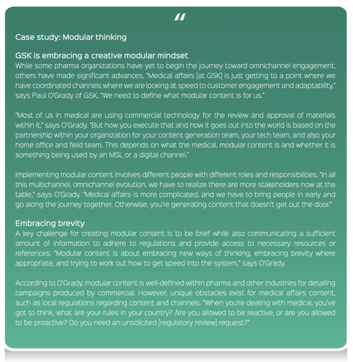 Modular Content in Medical Affairs: The Foundation of Omnichannel ...