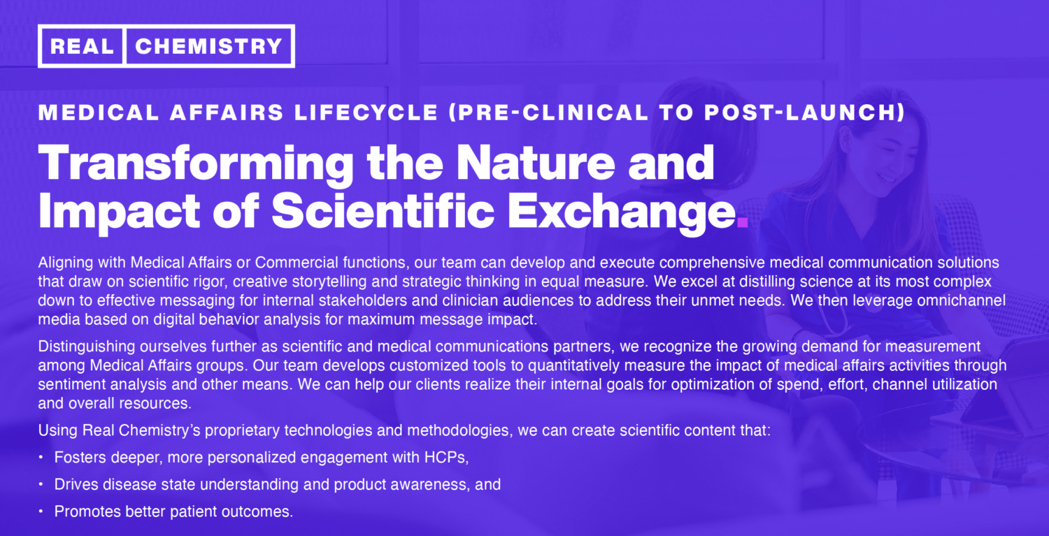 Real Chemistry - Medical Affairs Professional Society